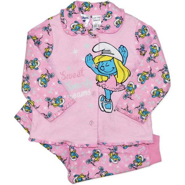 Smurfs NWT Baby Girls Flannel Pyjamas (PJ's) size 1&2 - FAST 'N' FREE ...