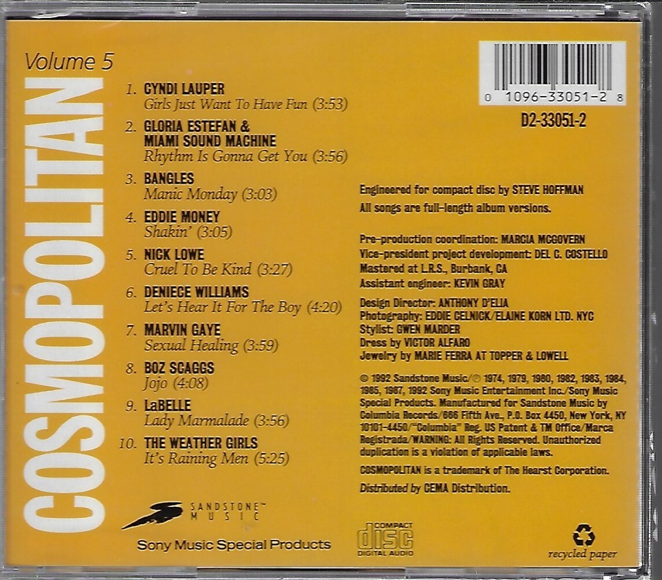COSMOPOLITAN VOLUME 5 SEALED CD 10963305128| eBay