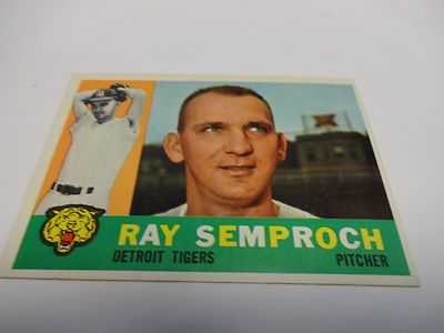 1960 Topps Baseball Ray Semproch Detroit Tigers Card #286 | eBay
