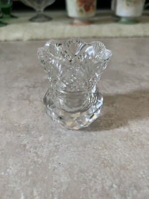 Vintage Crystal Cut Glass Small Glass | eBay
