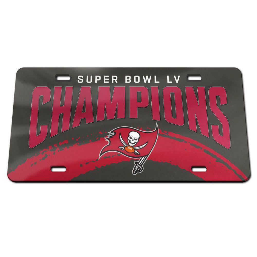 Tampa Bay Buccaneers Super Bowl Champions Acrylic Laser License Plate ...