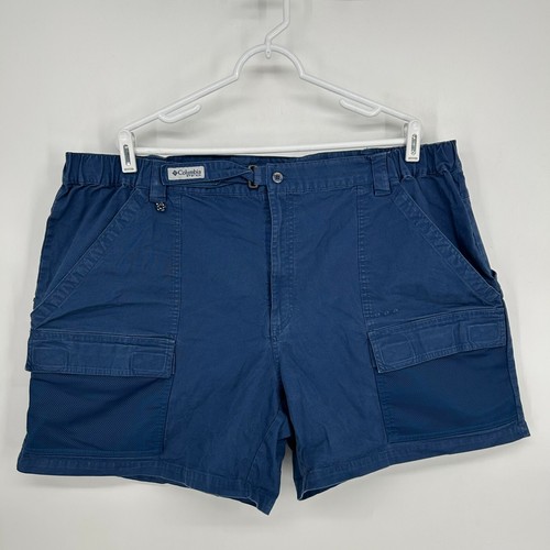 Columbia Shorts Mens 2XL XXL Blue Half Moon Cargo Hiking Outdoor 6" | eBay