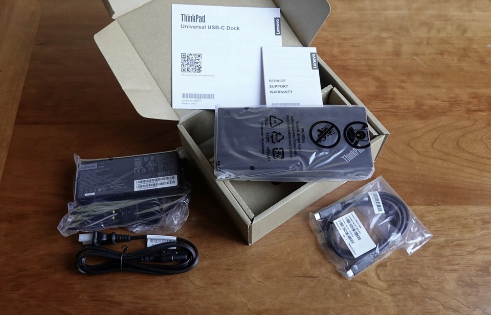 New Lenovo ThinkPad Universal USB-C Docking Station 40AY 90W 40AY0090US ...