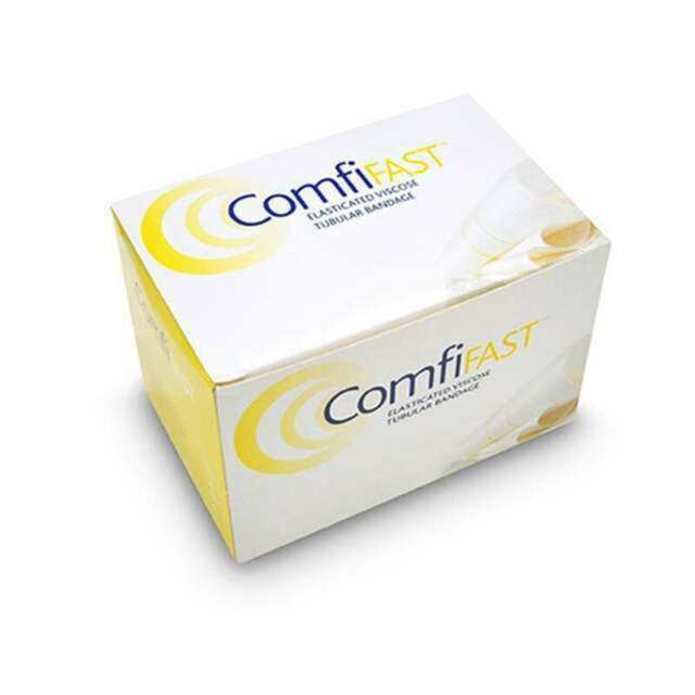 Comfifast Elasticated Tubular Bandage Yellow Line 10.75cm x 10m Viscose ...