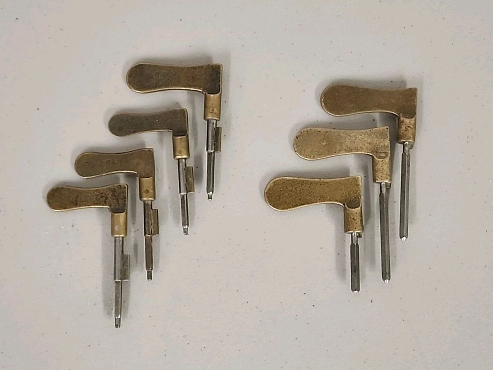 Antique Vault & Safe Lock Combination Change Keys Brass | eBay