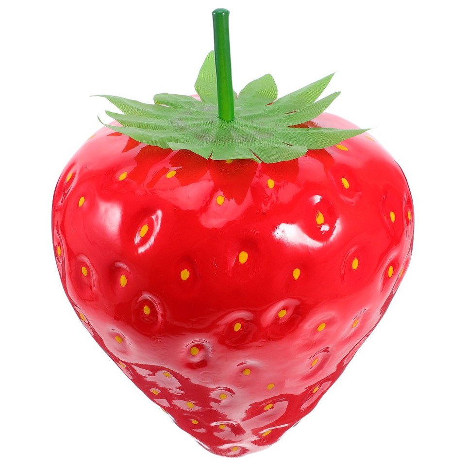 Strawberry Party Supplies Artificial Fruit for Display Fake Decor ...