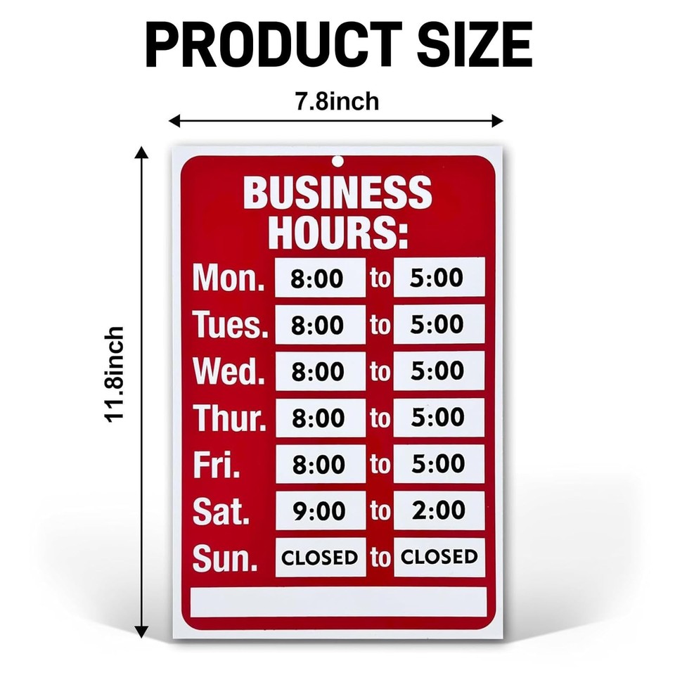 Open Hours Signs for Business,Eye-catching Signage for Stores ...