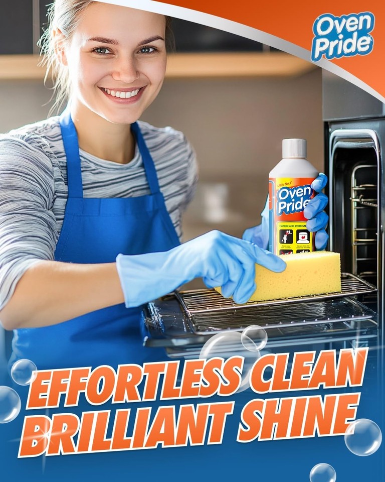 2 X OVEN PRIDE COMPLETE OVEN DEEP CLEANER 500ML INCLUDES BAG CLEANING ...