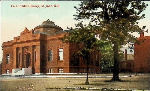 Free Public Library, St. John, New Brunswick, Canada - Early 1900s ...