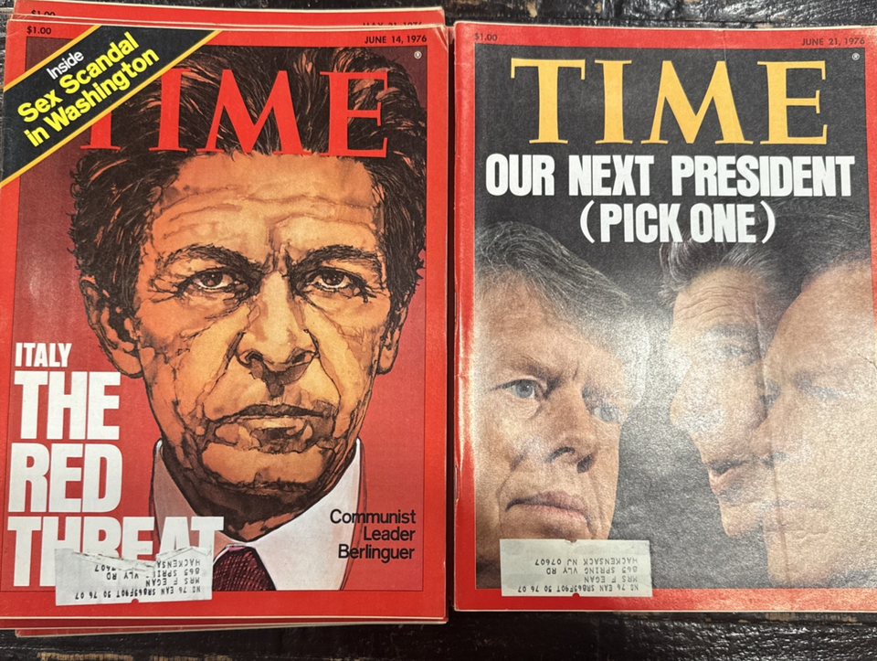 TIME Lot (35) Vintage 1976 Magazines. Beautiful Collection/History ...