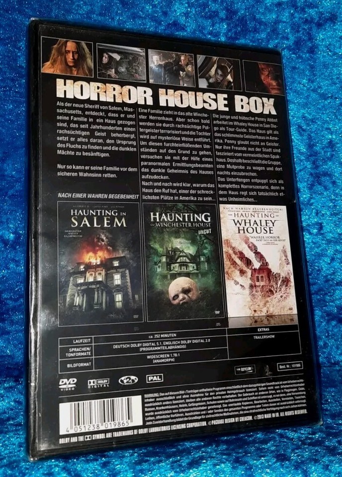 HORROR HOUSE BOX ( Haunting in Salem / Winchester / of Whaley ) DVD ...