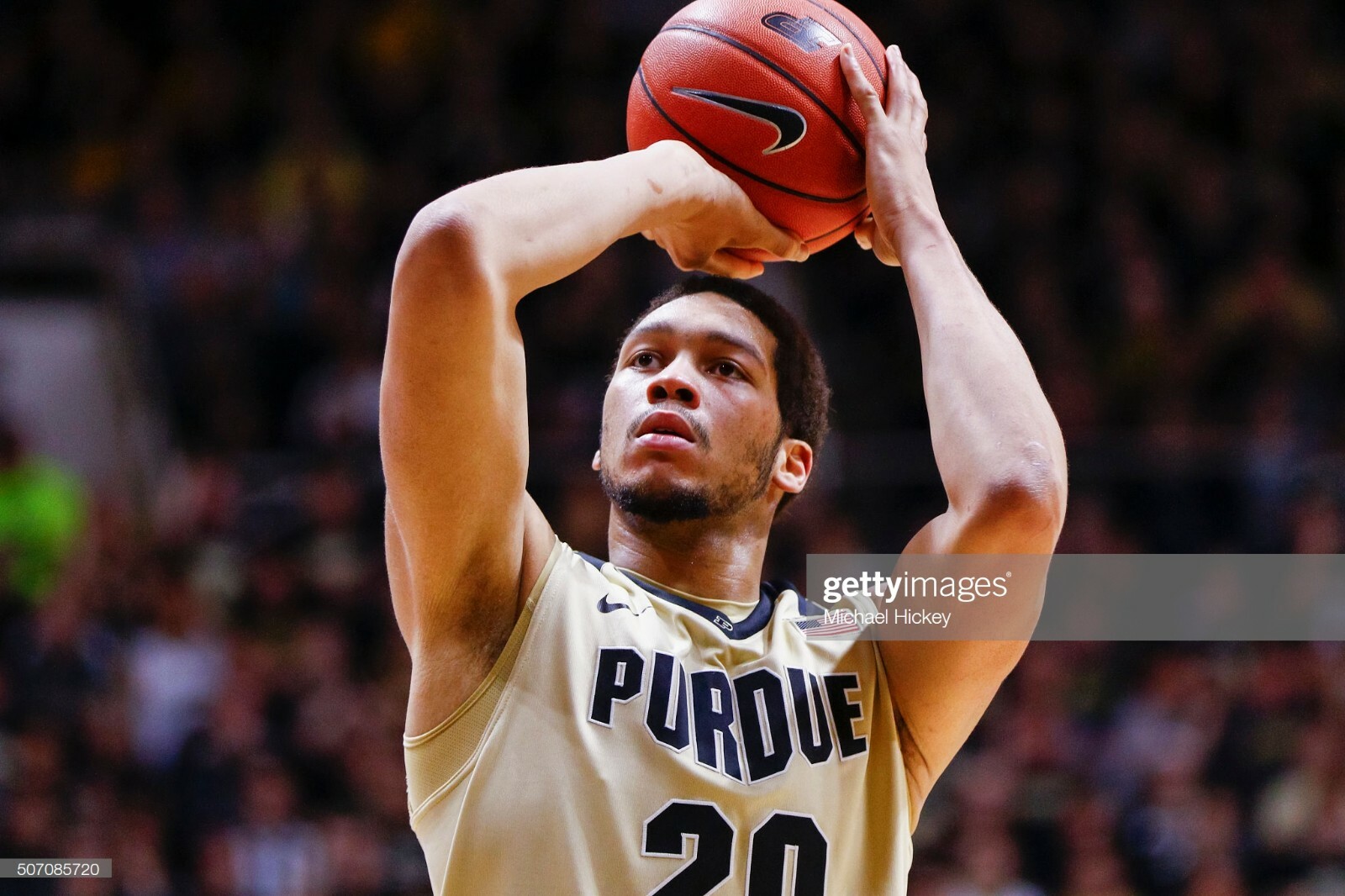 AJ Hammons Purdue Boilers Nike Game Used Worn Basketball Jersey Photo ...