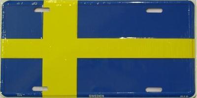Aluminum National Flag Sweden "License Plate" NEW | eBay