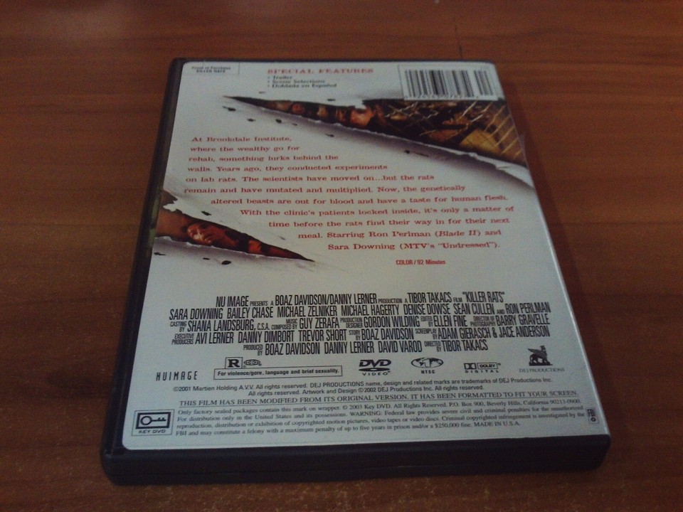 Killer Rats (DVD, Full Frame 2003) 24543078272| eBay