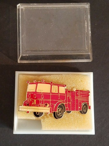 NEW LARGE 2" Wide Red Fire Truck Engine Pin | eBay