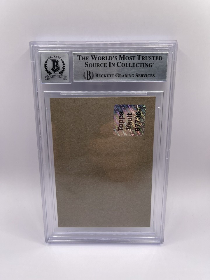 Dan Hampton Signed 1985 Topps Vault Negative Color Proof 1/1 Beckett ...