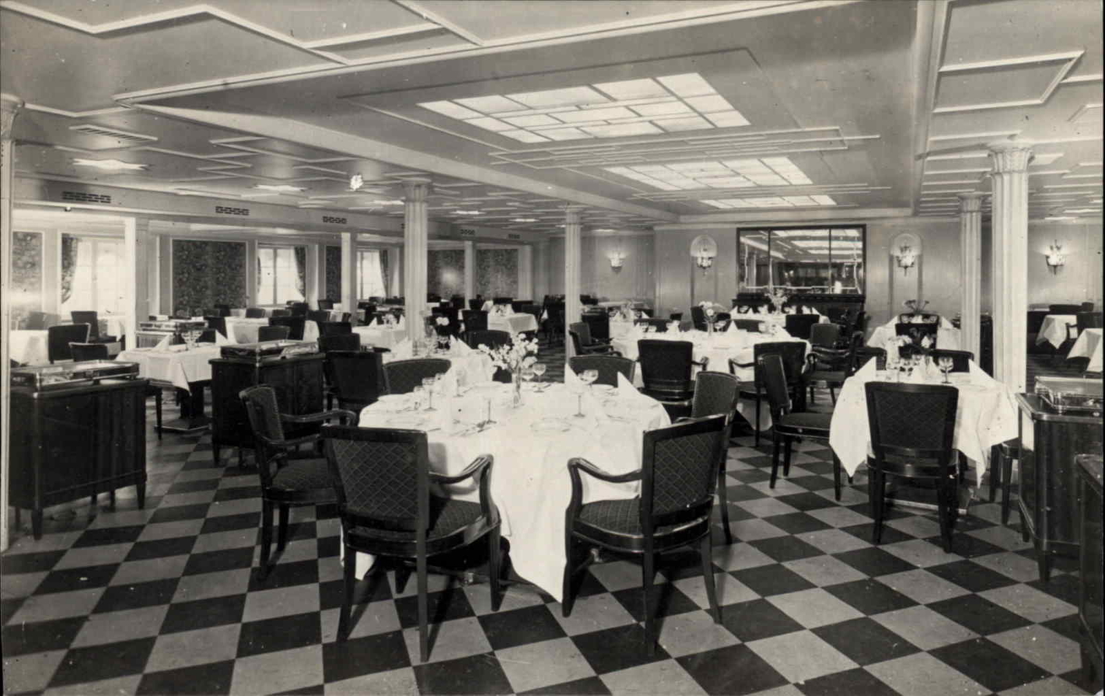 Steamship SS Milwaukee Dining Room c1930 Real Photo Postcard #1 | eBay