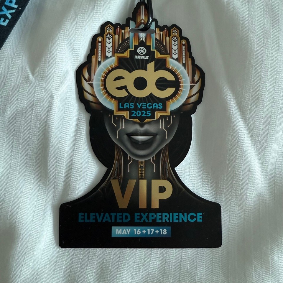 Electric Daisy Carnival Las Vegas 2025 Box Goodies Magnet VIP Lanyard ...