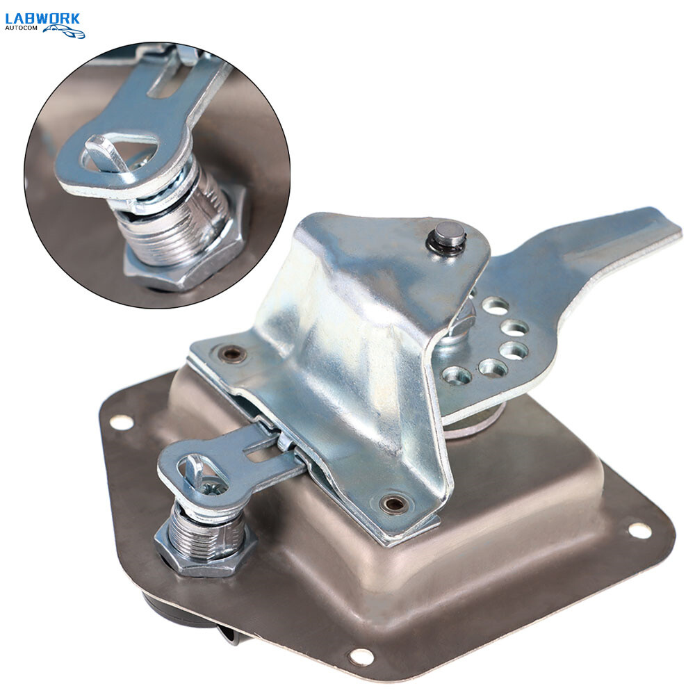2x Stainless Steel Folding T Handle Lock Latch for Trailer Truck Paddle ...