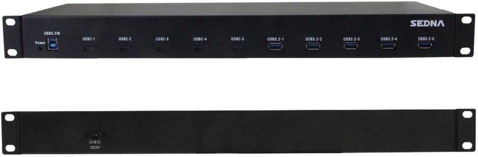 SEDNA - 1U Rack Mount USB 3.1 Gen II (10Gbp) Dual Bay Hard Disk RAID ...