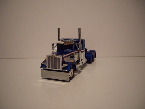DCP FIRST GEAR 1/64 BLUE AND WHITE PETERBILT 359 WITH 36" SLEEPER | eBay
