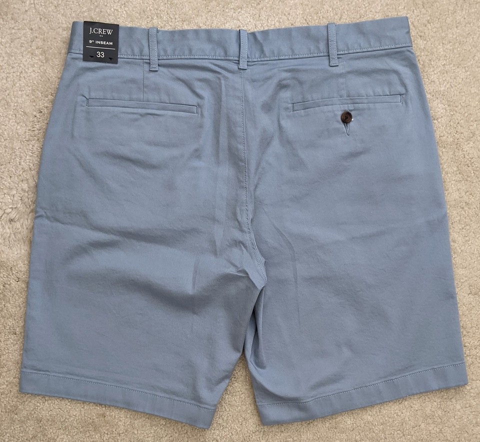 NWT Men's J.Crew Factory blue chino shorts 33 new | eBay