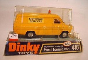 Dinky Toys 416 Ford Transit Van Motorway Services in Box #020 | eBay