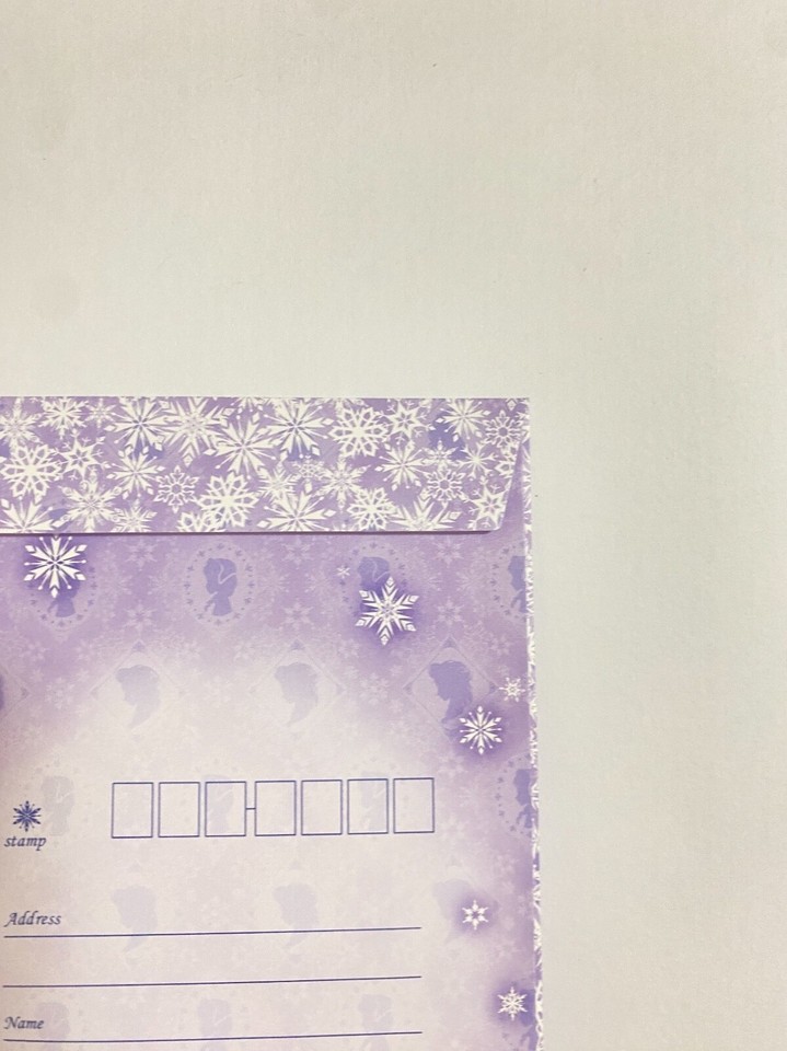 Frozen The Movie Elsa Anna Disney Limited Envelope Smiling Purple From ...