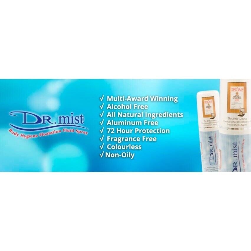 Dr Mist Natural Aluminum Free Deodorant Spray 75ml X 9sets, Removes ...