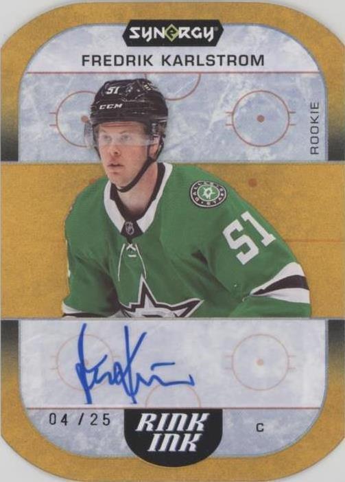 2022-23 Upper Deck Synergy - Rink Ink Rookies Fredrik Karlstrom #RIR-FK ...