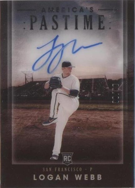 2020 Panini Chronicles - America's Pastime Autographs #19 Logan Webb ...