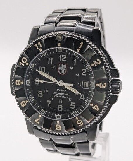 LUMINOX F-117 Nighthawk 3400 Swiss Made Quartz Watch 200m | eBay LUMINOX F-117 Nighthawk 3400 Swiss Made Quartz Watch 200m | eBay