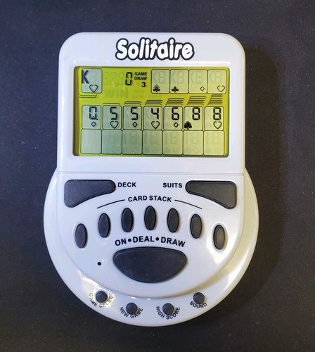Mega Screen Solitaire 77803 Handheld Game. Clean And Functioning Great ...