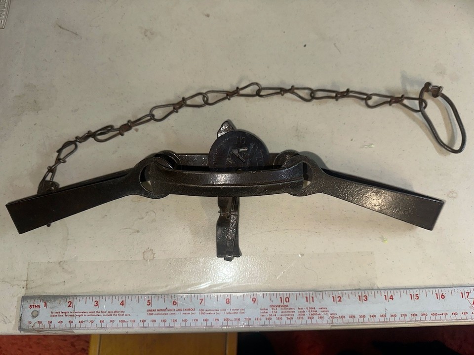 Vintage ONEIDA VICTOR Jaw Trap #3 Pat. 05-28-07 Made in USA | eBay