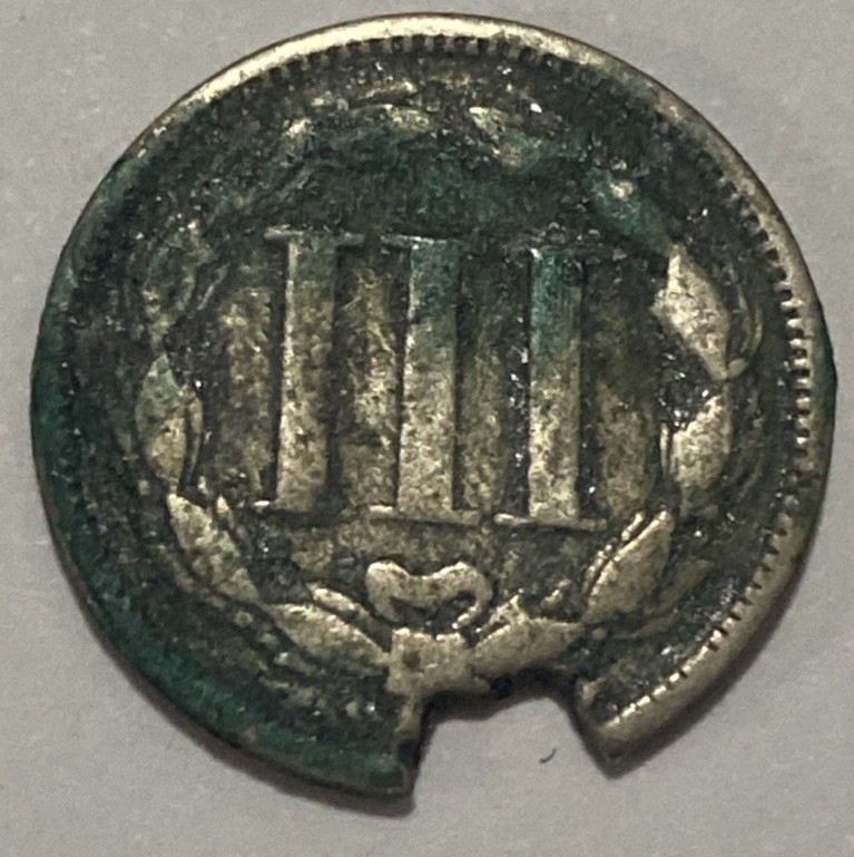 1866 - US Three Cent Nickel 3c - Exact Coin Imaged #3C54 | eBay