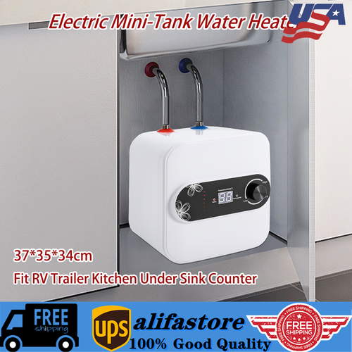 1500W Mini Tank Electric Water Heater 8L Point of Use Instant Hot Water ...