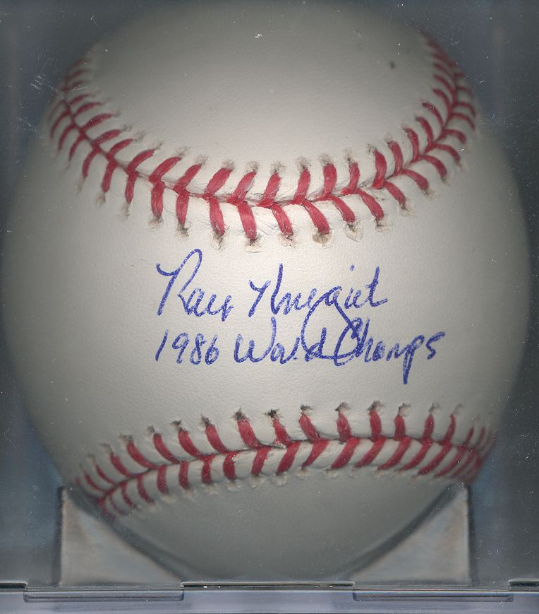 Ray Knight 1986 World Champs New York Mets Autographed Signed OML ...