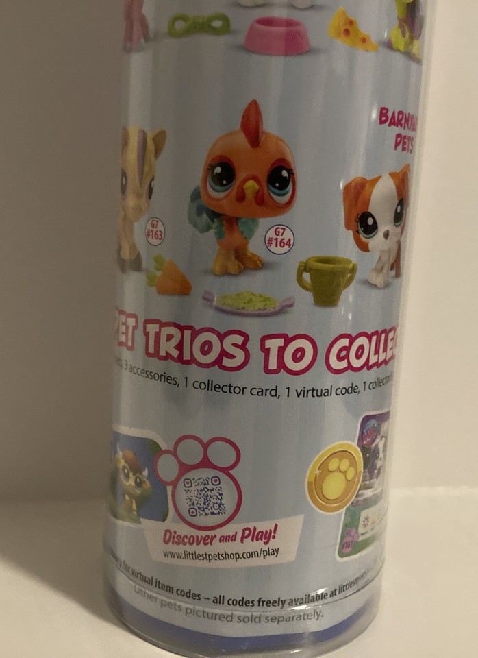 LPS Littlest Pet Shop G7 Wave 3 PINK Pet Trios ANT SPANIEL TURTLE ~SAME ...