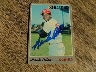 1970 TOPPS #14 HANK ALLEN WASHINGTON SENATORS SIGNED AUTOGRAPHED | eBay