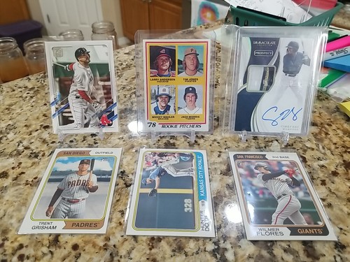 MLB Baseball Card Lot #87 - 6 MLB Cards, Ray, Morris, Martinez, Etc. | eBay