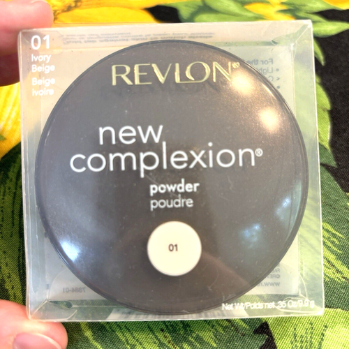 Revlon New Complexion Powder 01 Ivory Beige 0.35 Ounce Oil Free Makeup ...
