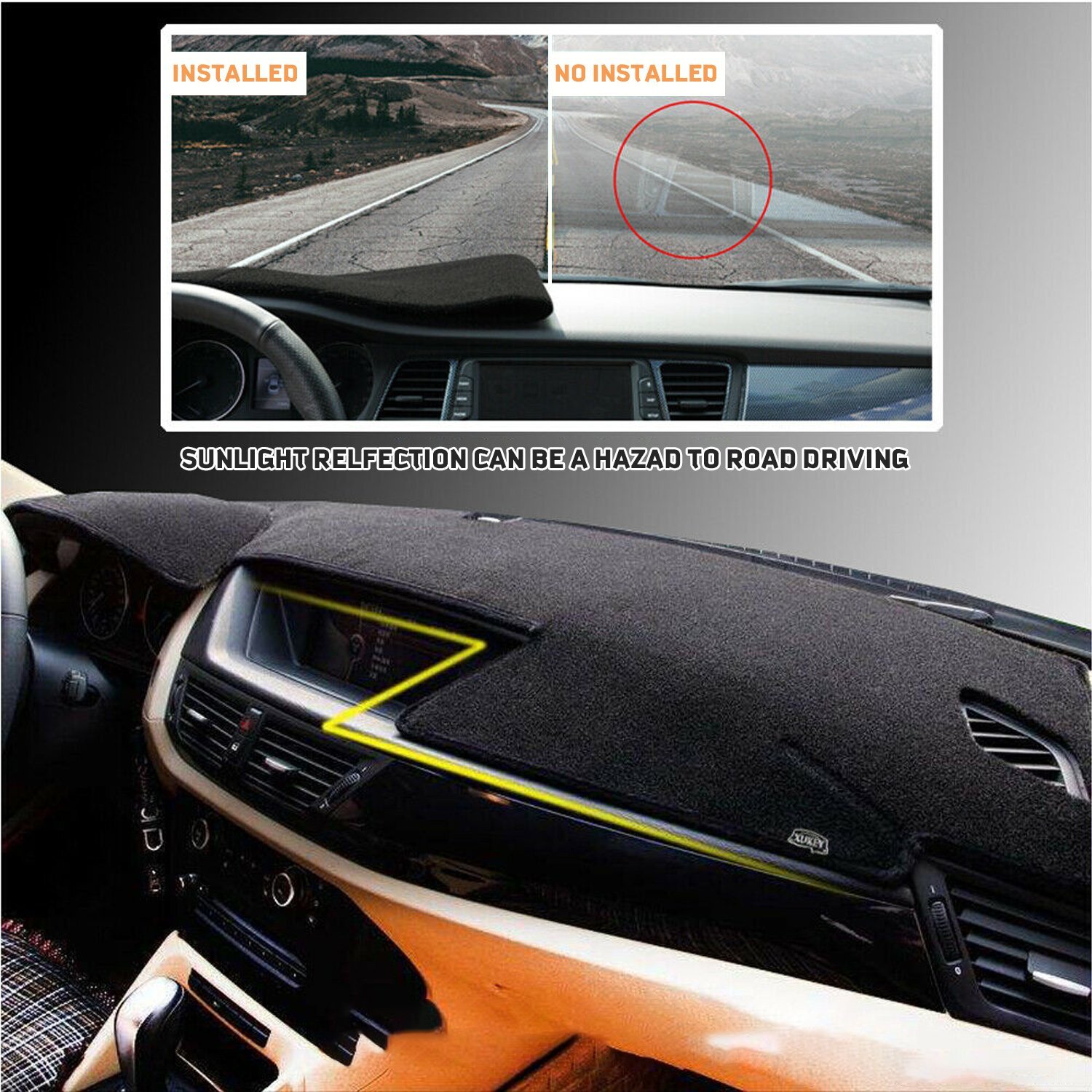 USA Car Dashmat Dash Mat For CAMRY 2007-2011 Dashboard Cover Non-Slip ...