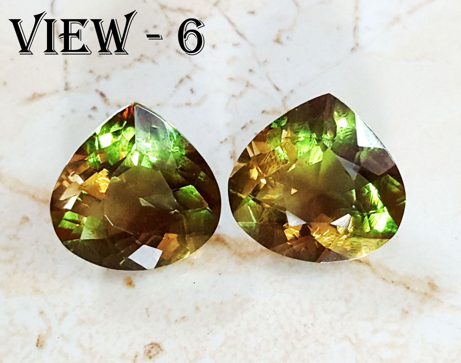 Loose Gemstone Brazilian Color Changing 10-12 Ct Alexandrite Pair AS12 ...