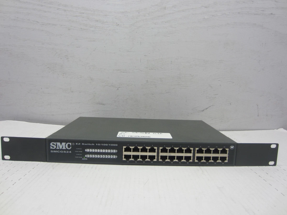 SMC EZ Switch 10/100 SMC-EZ1024DT 24-Port With Rack Mount, 57% OFF