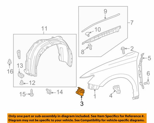 53835-33100 Toyota Brace, front fender to extension, rh 5383533100, New ...