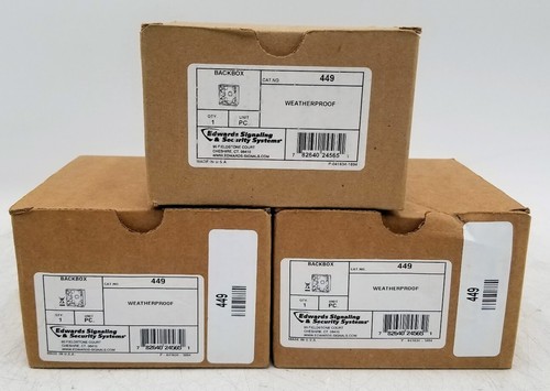 LOT OF 3 Edwards 449 Weatherproof Back Box | eBay