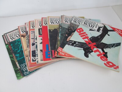 Lot of 23 HISTORY OF THE SECOND WORLD WAR Magazines Back Issues VTG 1 ...