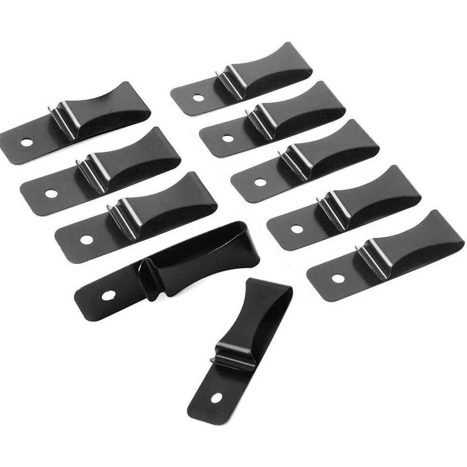 10PACK Upgraded More practical Metal Spring Belt Holster Sheath Clip ...