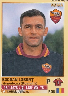 N°455 BOGDAN LOBONT # ROMANIA AS.ROMA ITALIA CALCIATORI 2014 PANINI ...