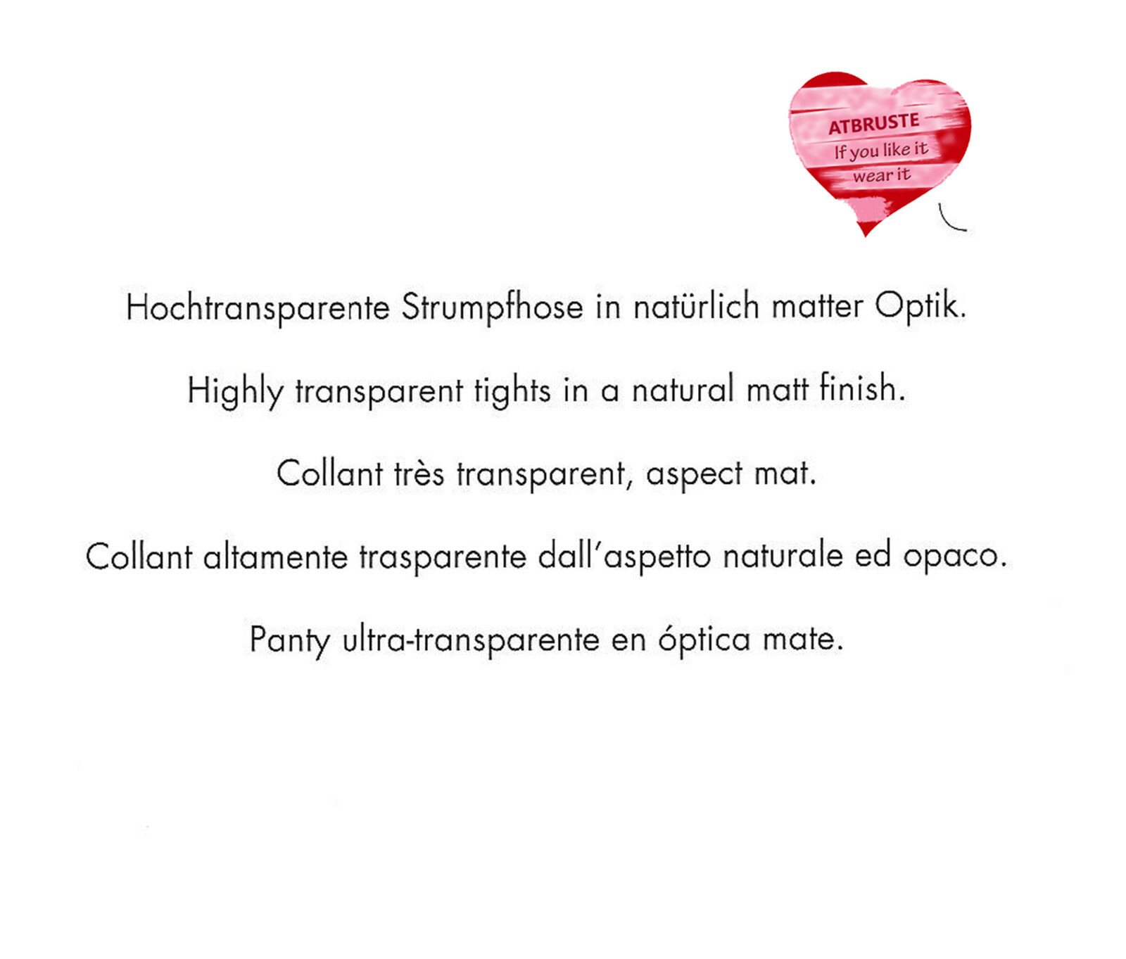 Wolford 15 Tights • M • gobi ... transparente Strumpfhose mit matter ...